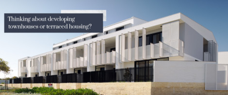 Terraced housing and townhouse development in Perth