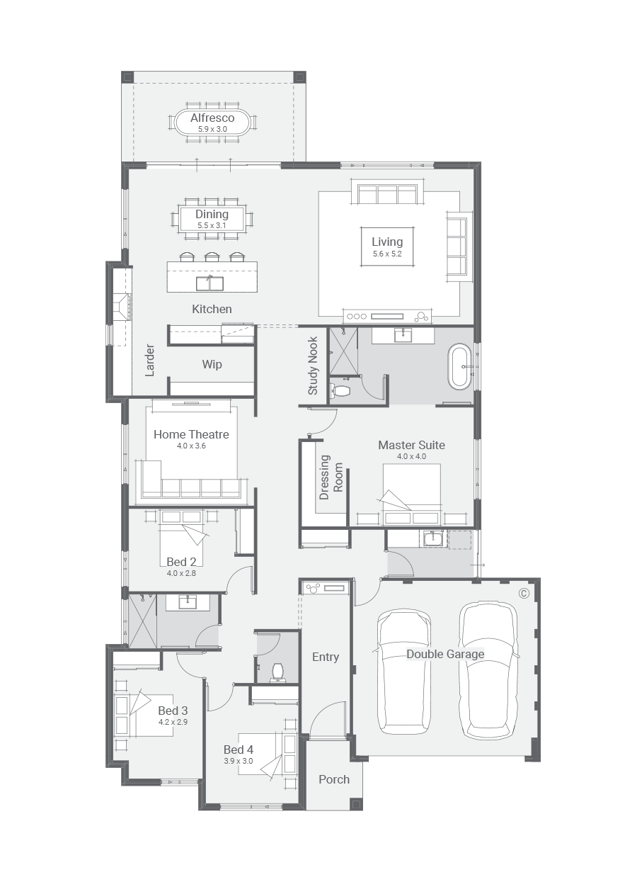 Single Storey House Plans & Home Designs | Perth & South West