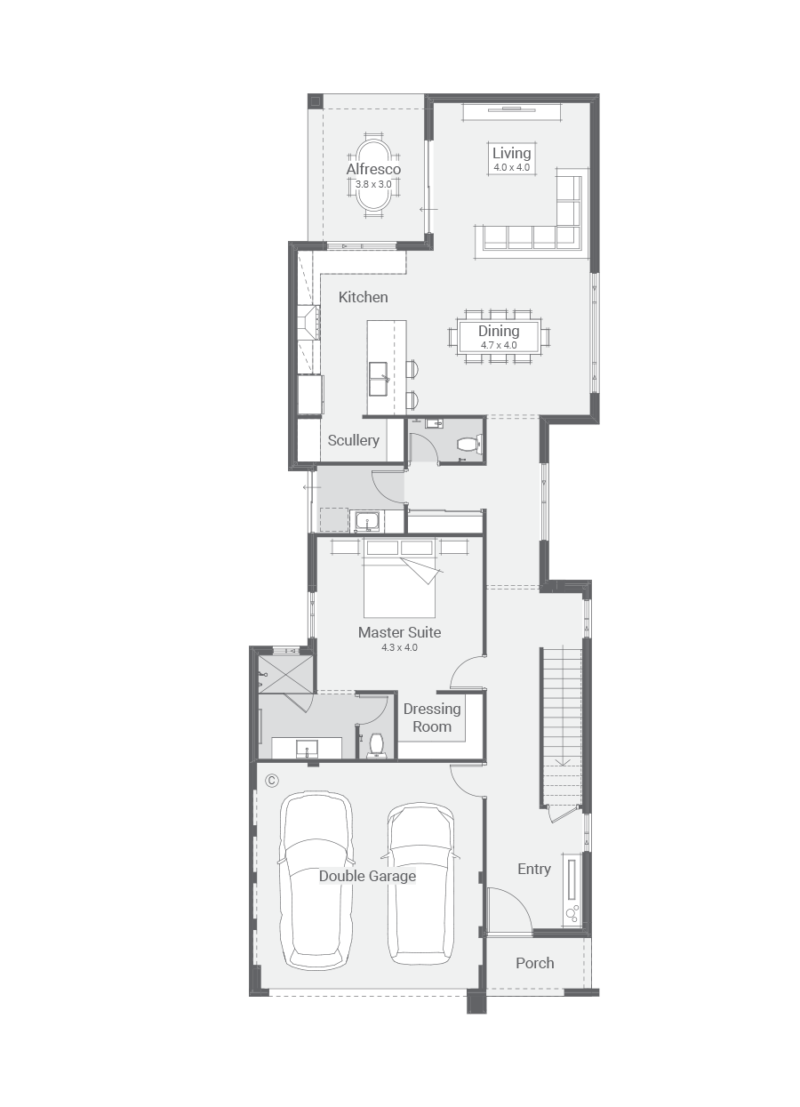Essence 4 X 2 New House Design Perth | View Floor Plan